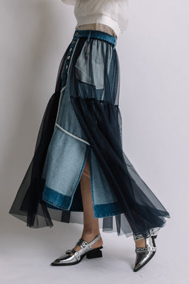 REVERSIBLE TULLE COMBINATION SKIRT — aulaaila